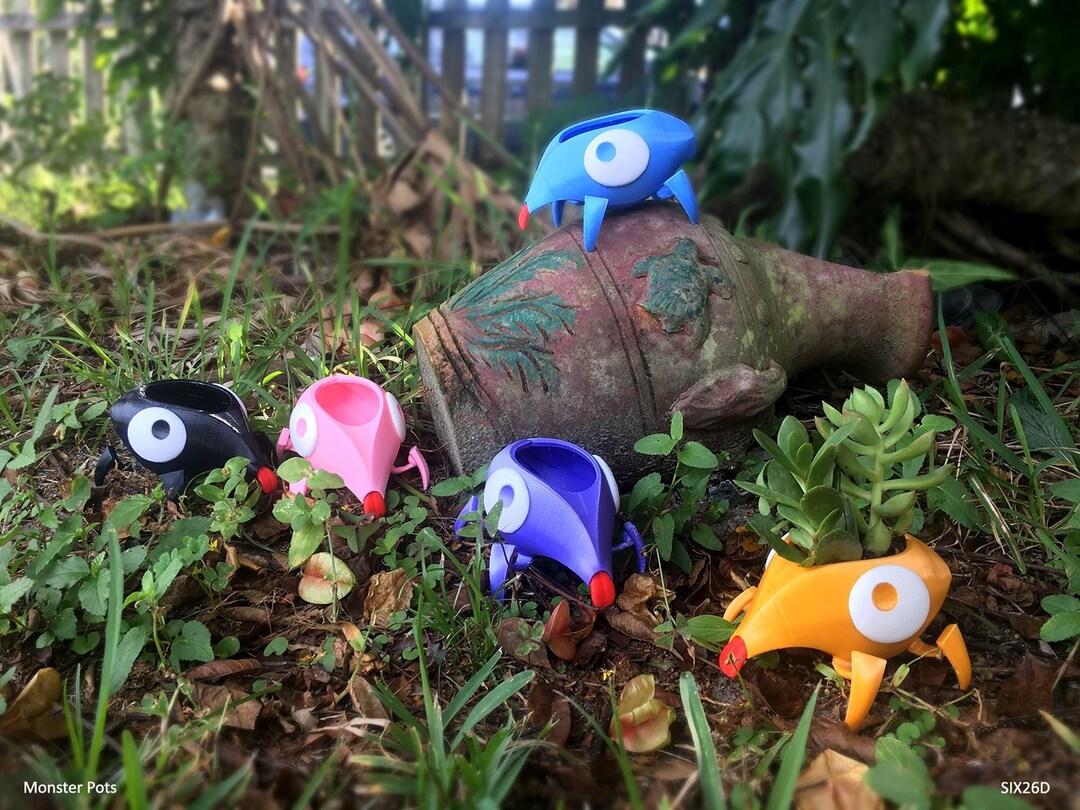 Monster Pots, Artie - 3D Printed Planter - Etsy