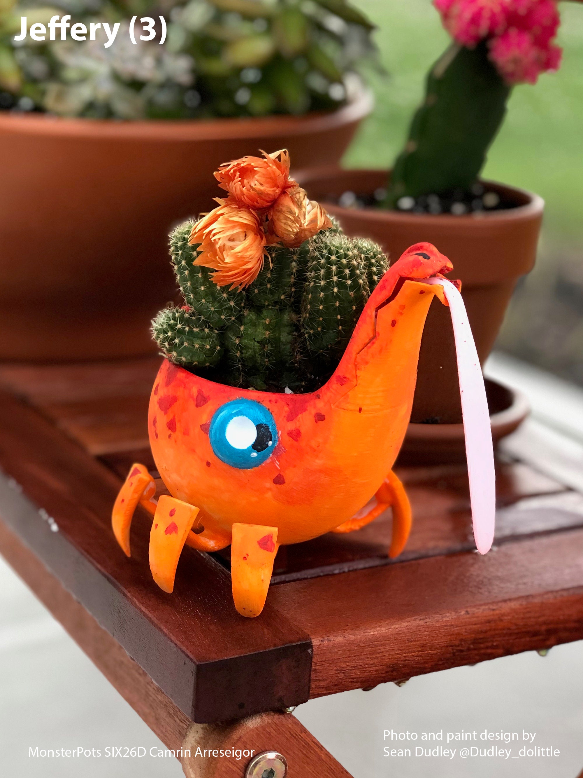 Monster Pots, Paint Your Own - 3D Printed Planter - Etsy