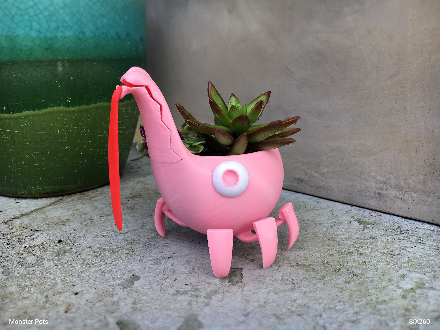 Monster Pots, Jeffery - 3D Printed Planter - Etsy