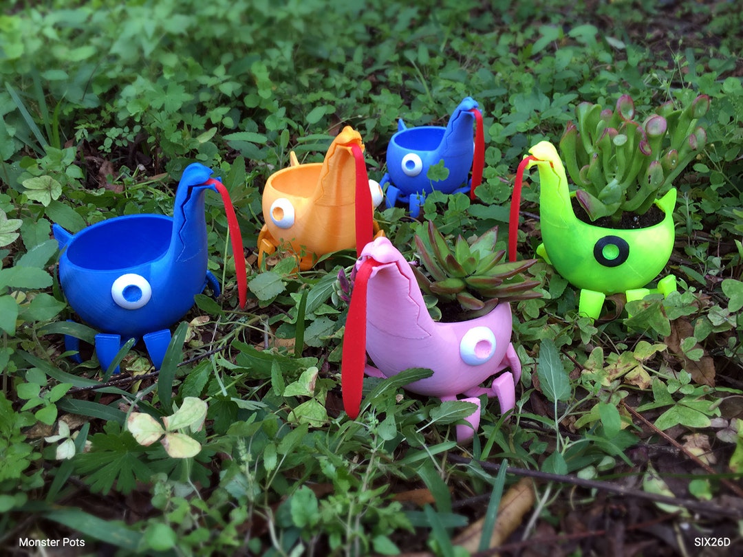 Monster Pots, Jeffery - 3D Printed Planter - Etsy