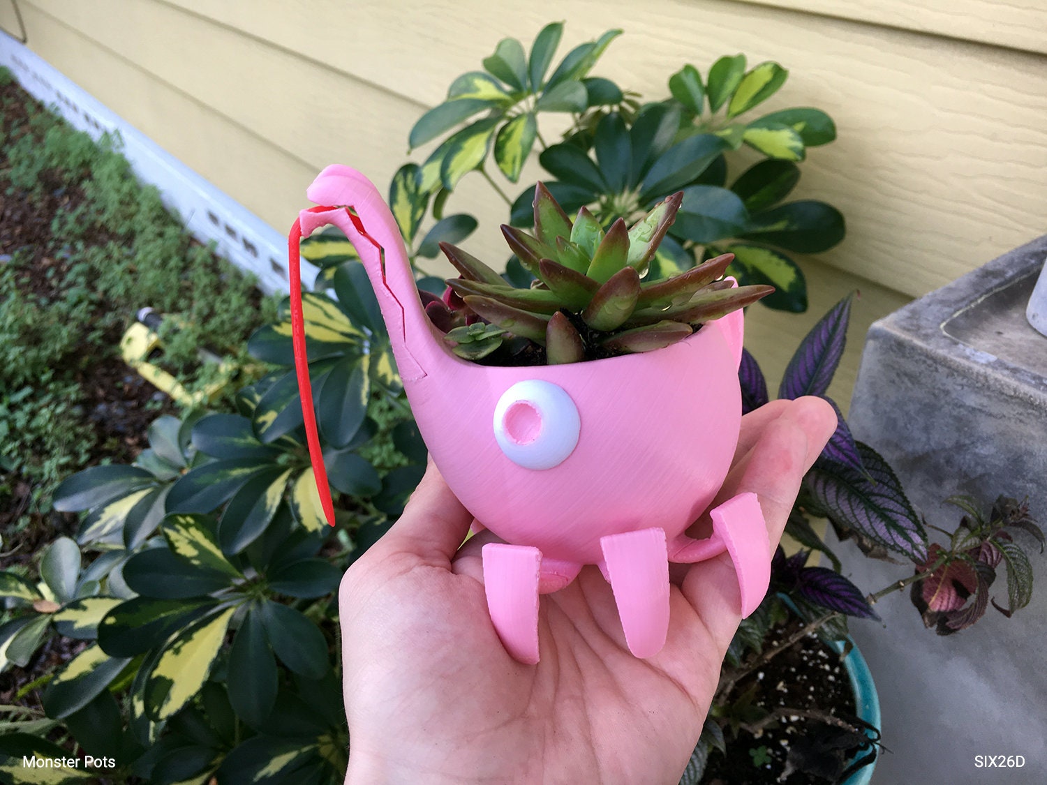 Monster Pots, Jeffery - 3D Printed Planter - Etsy