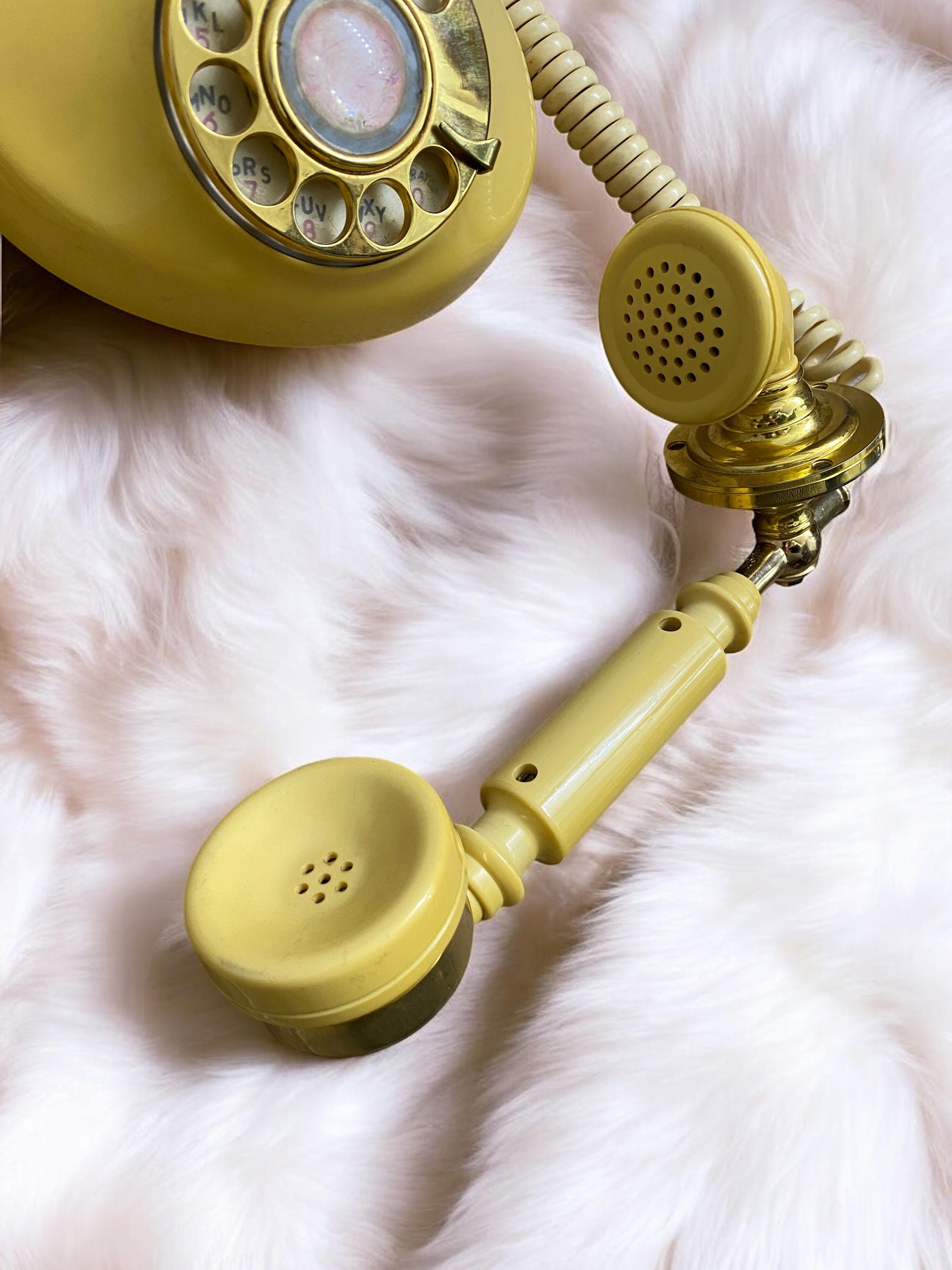 Vintage 70s French Rotary Telephone Sweet Talk Coquette Dollie ...