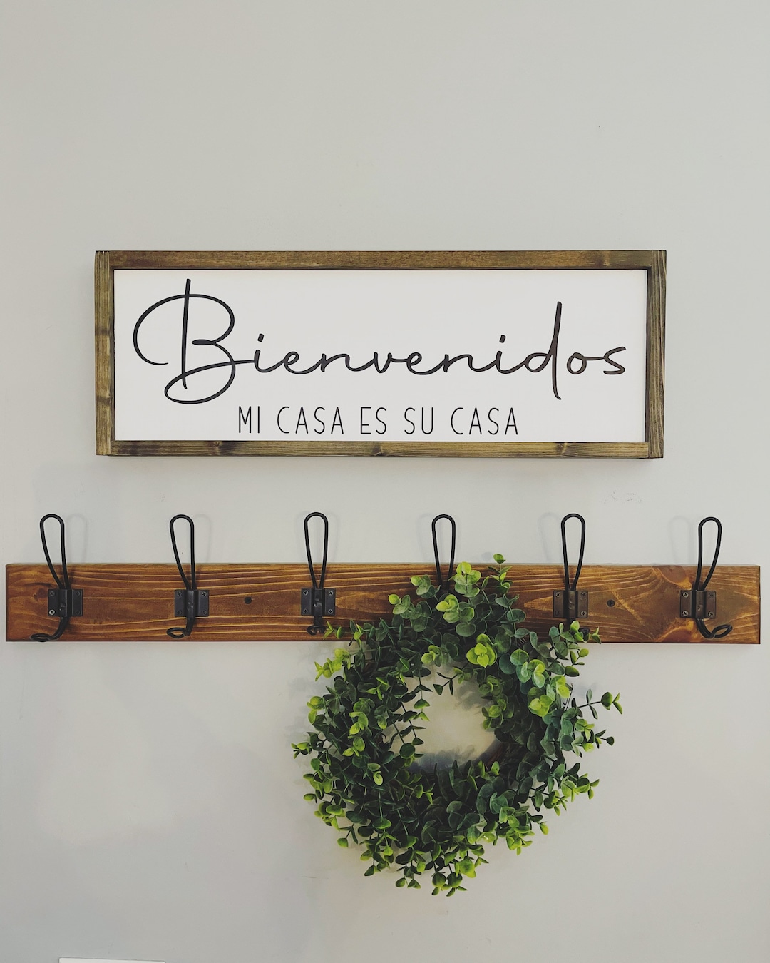 Bienvenidos Mi Casa Es Su Casa Sign | Welcome Sign | Entryway Decor ...