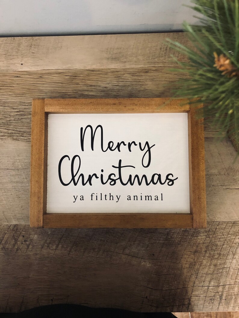 Merry Christmas Ya Filthy Animal Home Alone Movie Quote - Etsy