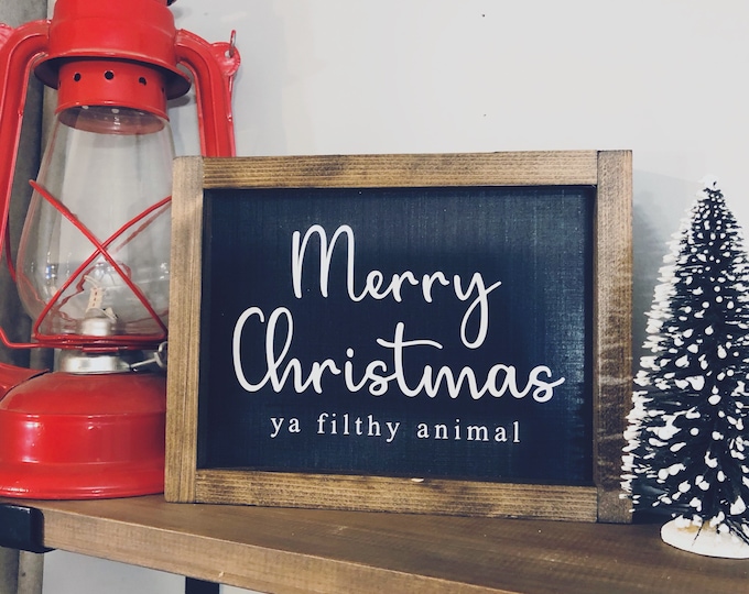 Merry Christmas Ya Filthy Animal | Home Alone Movie Quote | Christmas ...