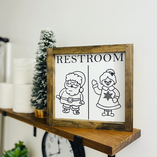 Mr Mrs Claus Sign - Etsy