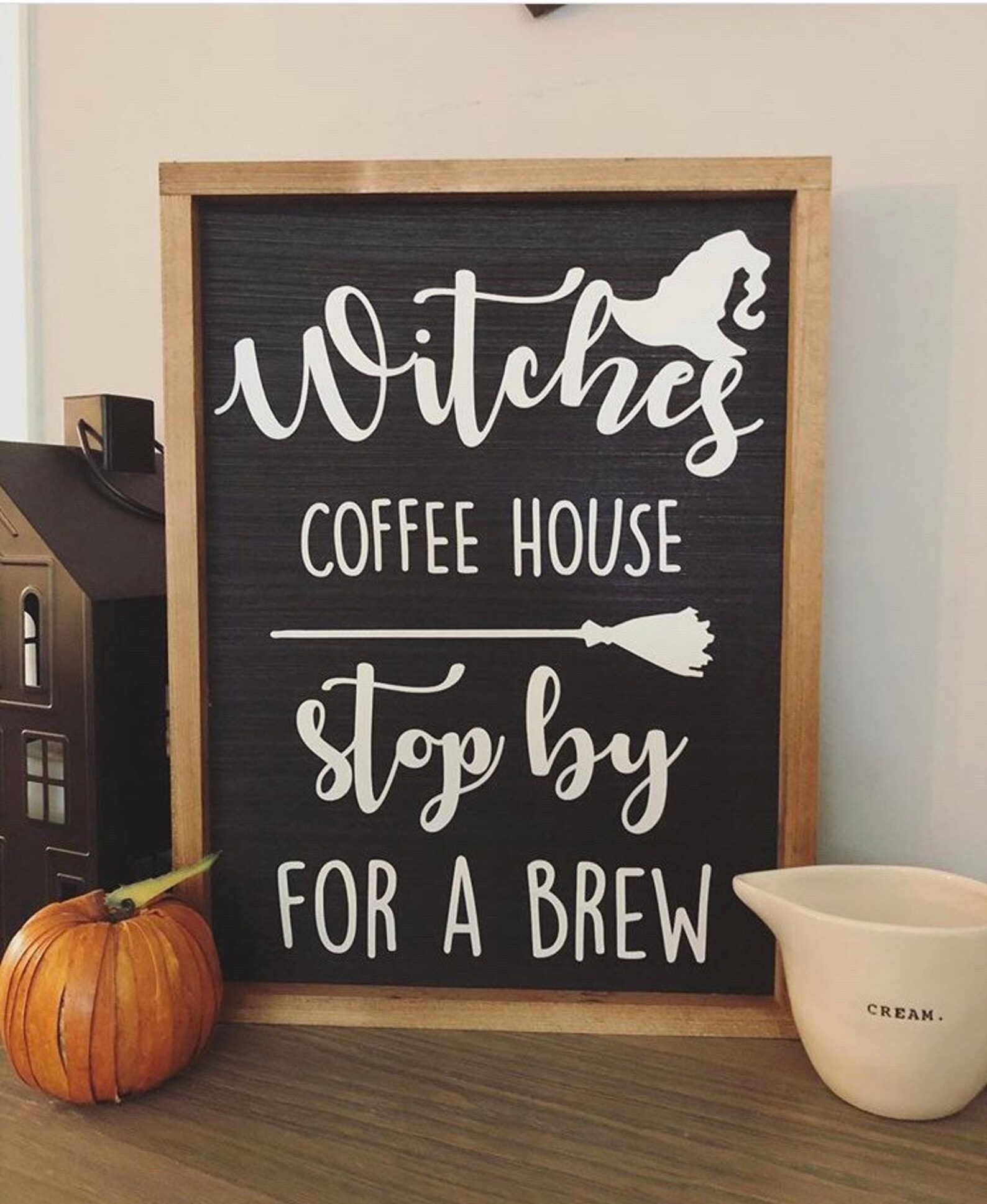 Witches Coffee House Stop by for A Brew | Halloween Sign | Halloween ...