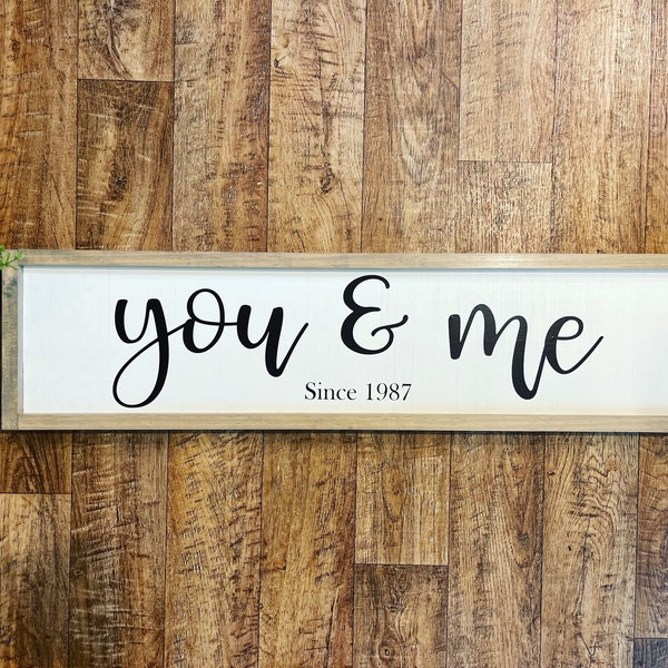 You and Me Sign - Etsy