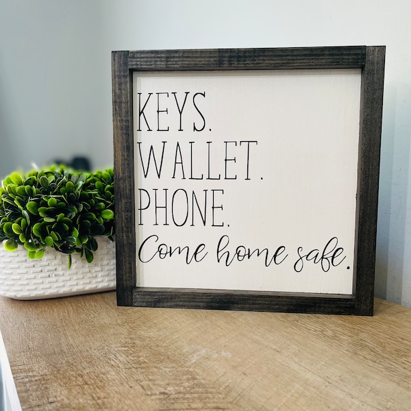 Keys Phone Wallet Sign - Etsy