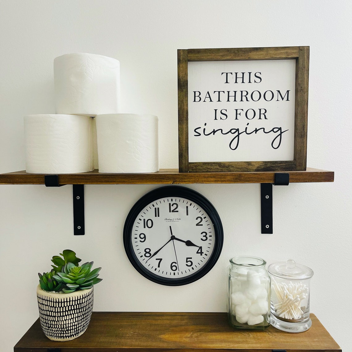 This Bathroom is for Singing Sign Bathroom Sign Bathroom - Etsy
