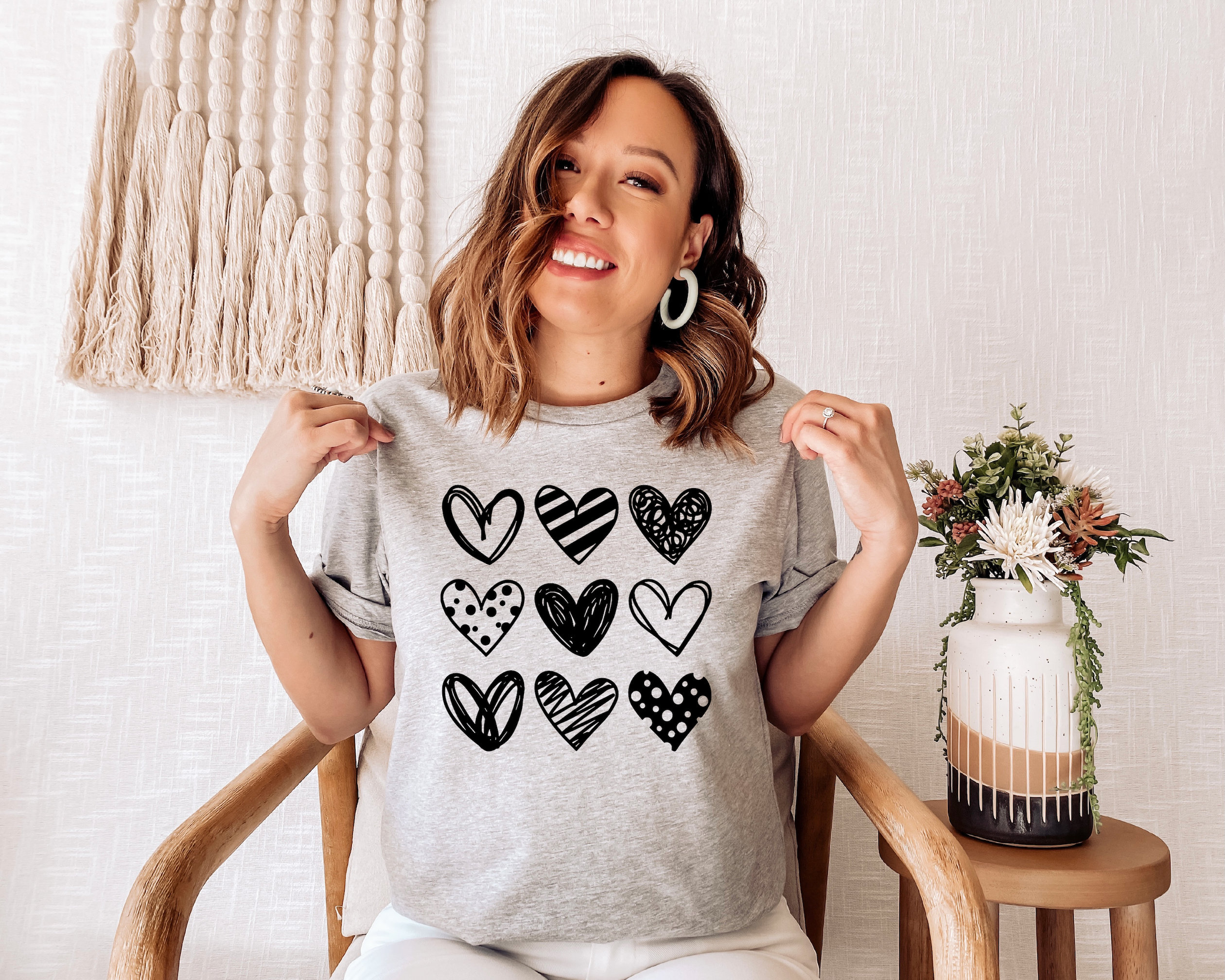 Nine Hearts Valentine Digital Download, Valentines Day SVG PNG ...