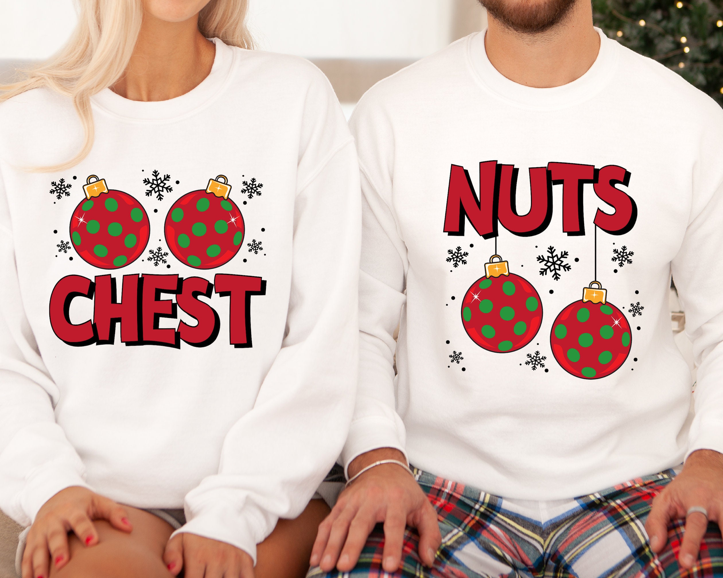 Chest Nuts SVG, Christmas Couple Shirts SVG, Funny Christmas SVG, Adult ...