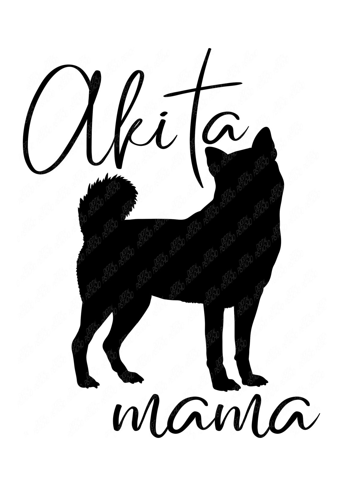 Akita Mama SVG PNG, Akita Sublimation Svg, I Love My Akita Svg, Akita ...