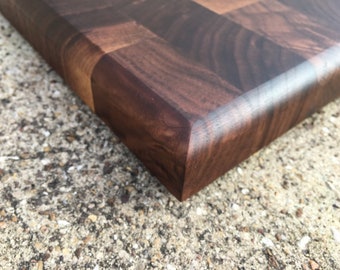Large Custom Cutting Board Walnut End Grain Butcher Block | Etsy
