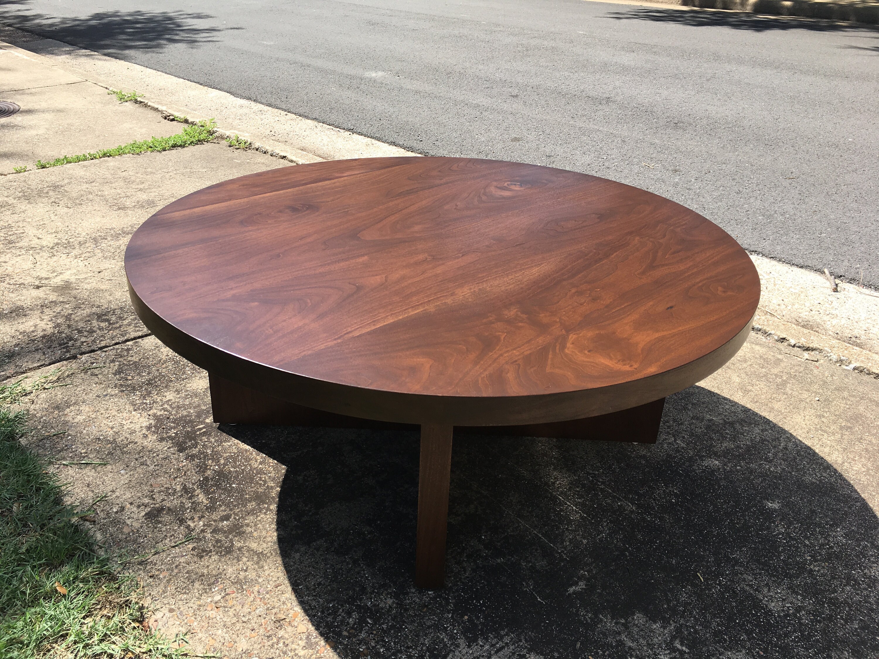 Solid Walnut Handmade Modern Coffee Table | Etsy