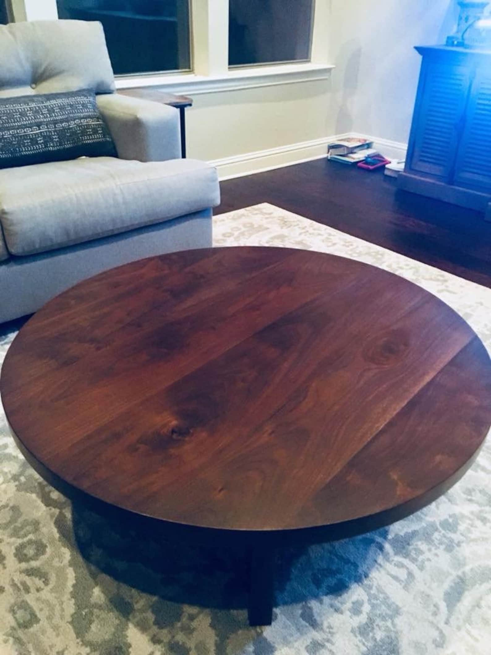 Solid Walnut Handmade Modern Coffee Table | Etsy