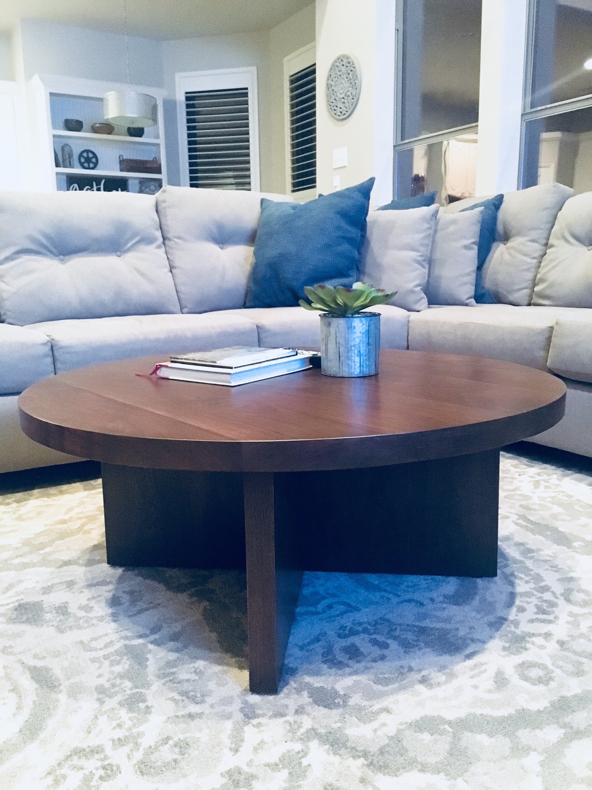 Solid Walnut Handmade Modern Coffee Table - Etsy