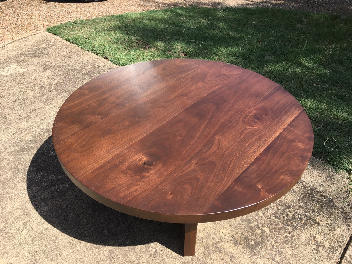 Solid Walnut Handmade Modern Coffee Table | Etsy
