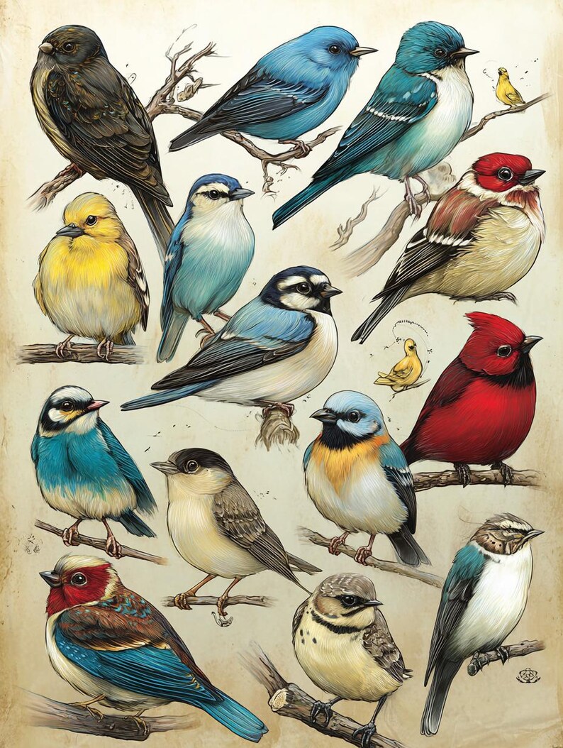 Woodland Creatures and Bird Stickers (bundle of 25) - Etsy