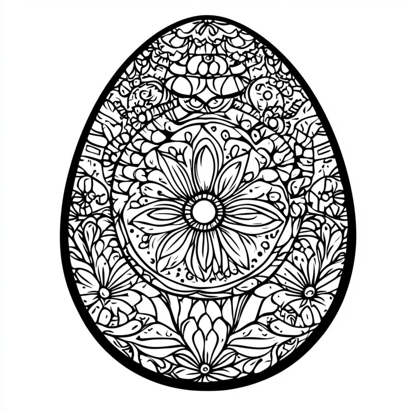 Adult Easter Egg Coloring Pages ( Bundle of 24) - Etsy