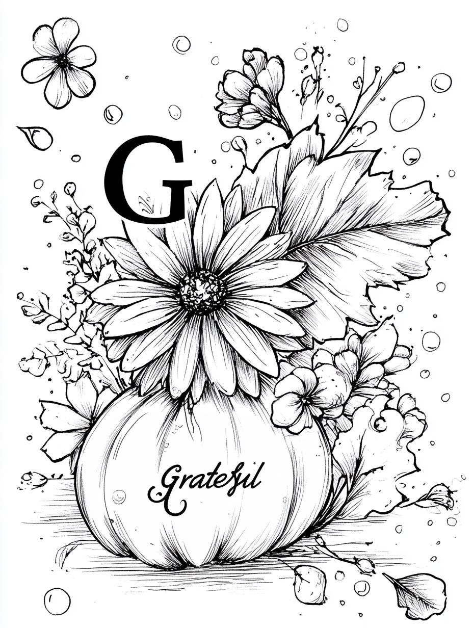 Autumn-themed Coloring Alphabet A-Z - Etsy