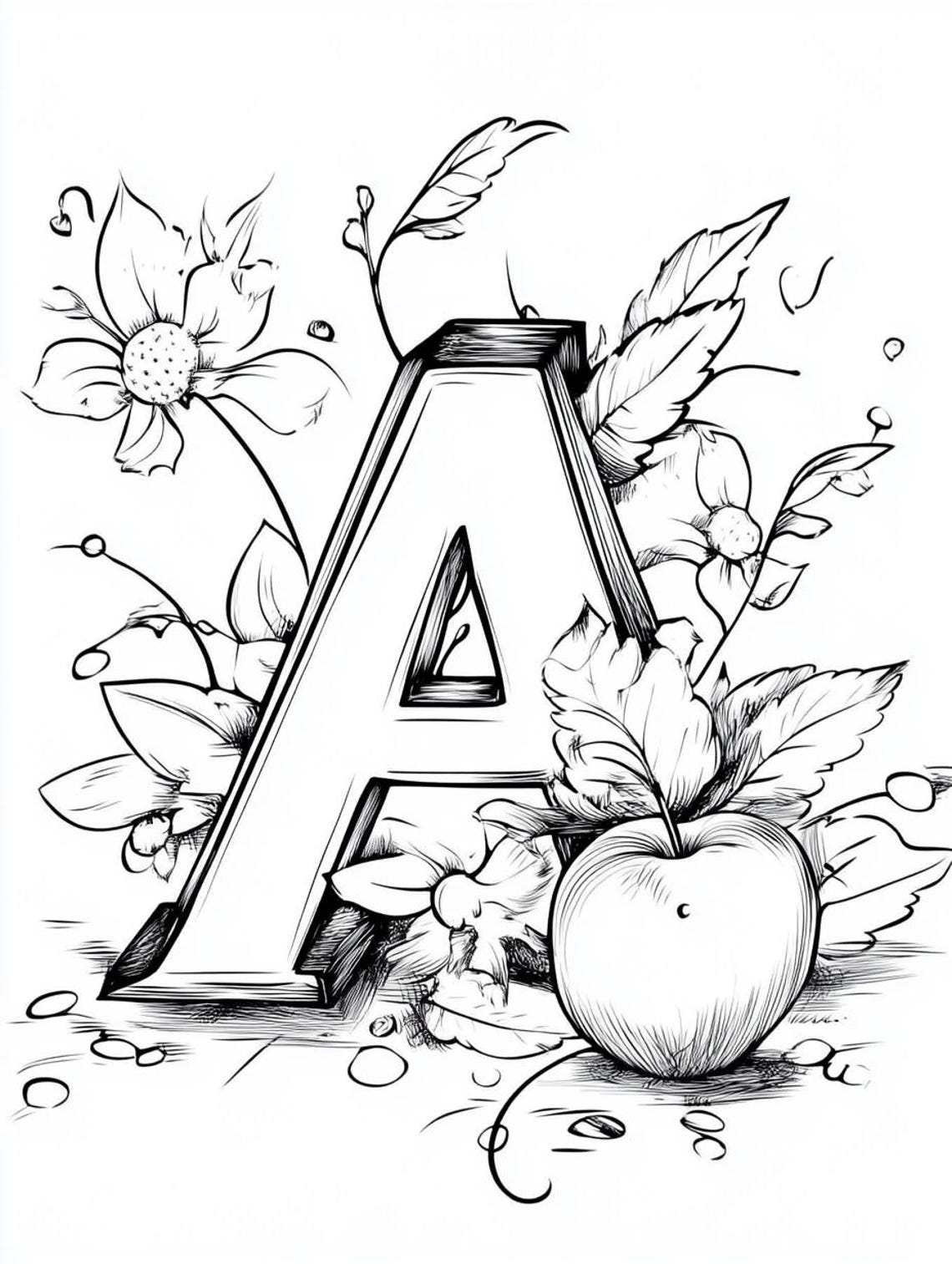 Printable Alphabet A -Z Prints 8.5 X 11 - Etsy