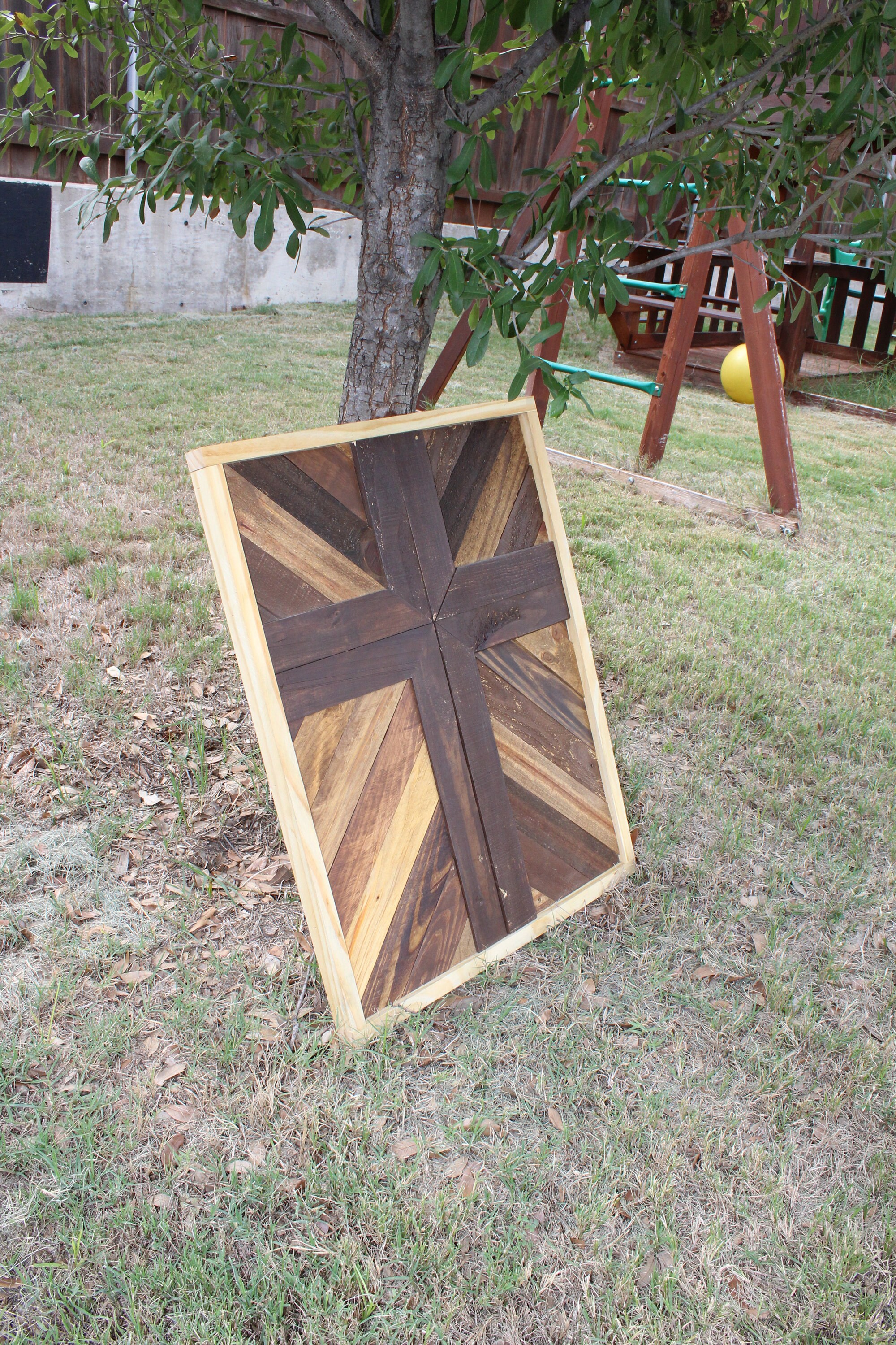Rustic Wood Cross Mosaic - Etsy