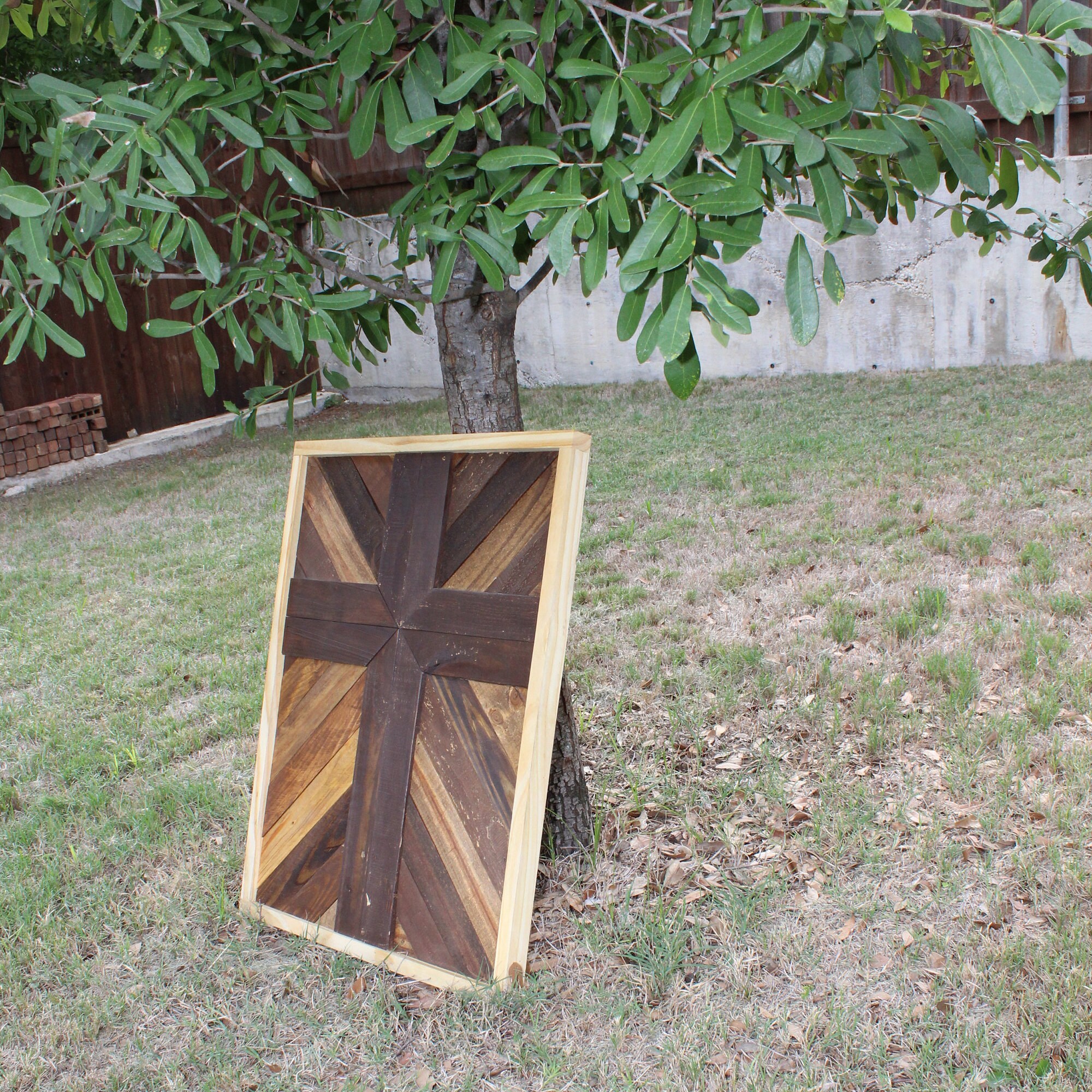 Rustic Wood Cross Mosaic - Etsy
