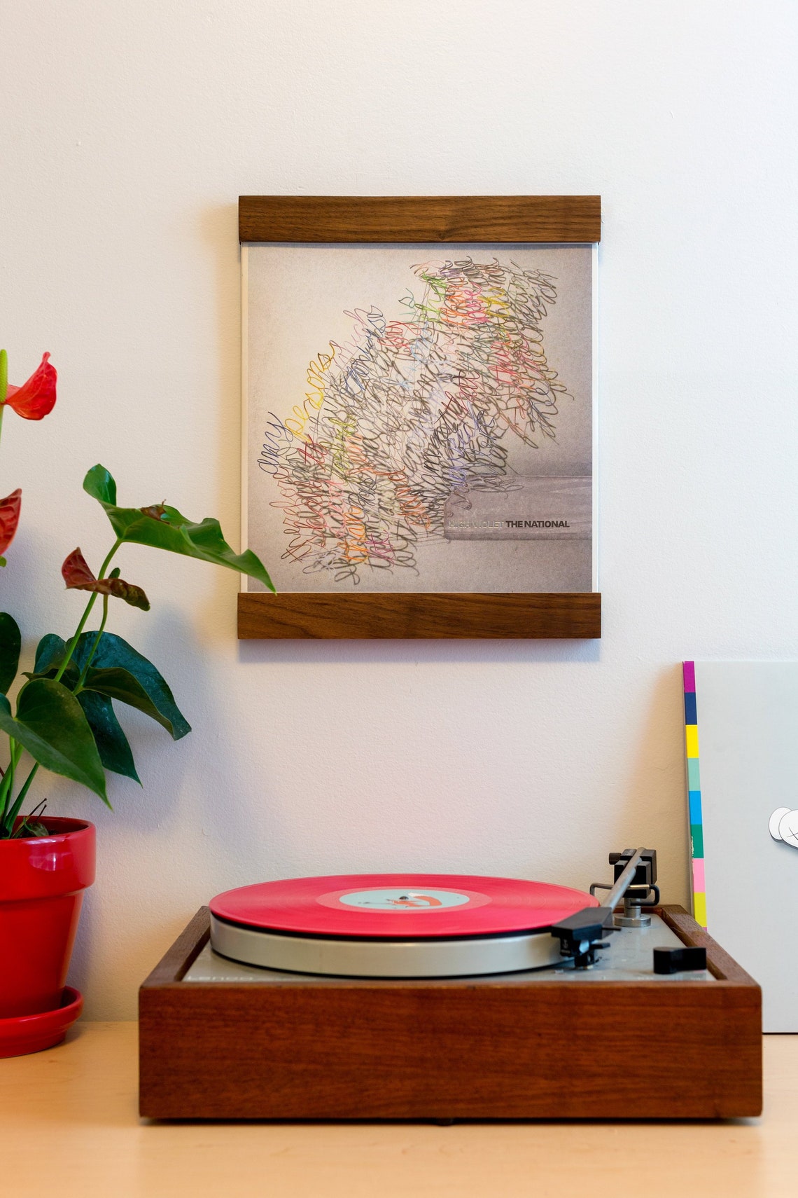 Vinyl Record Shelf Wall Mounted LP Storage Record Ledge | Etsy