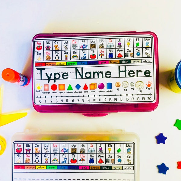 School Pencil Box - Etsy