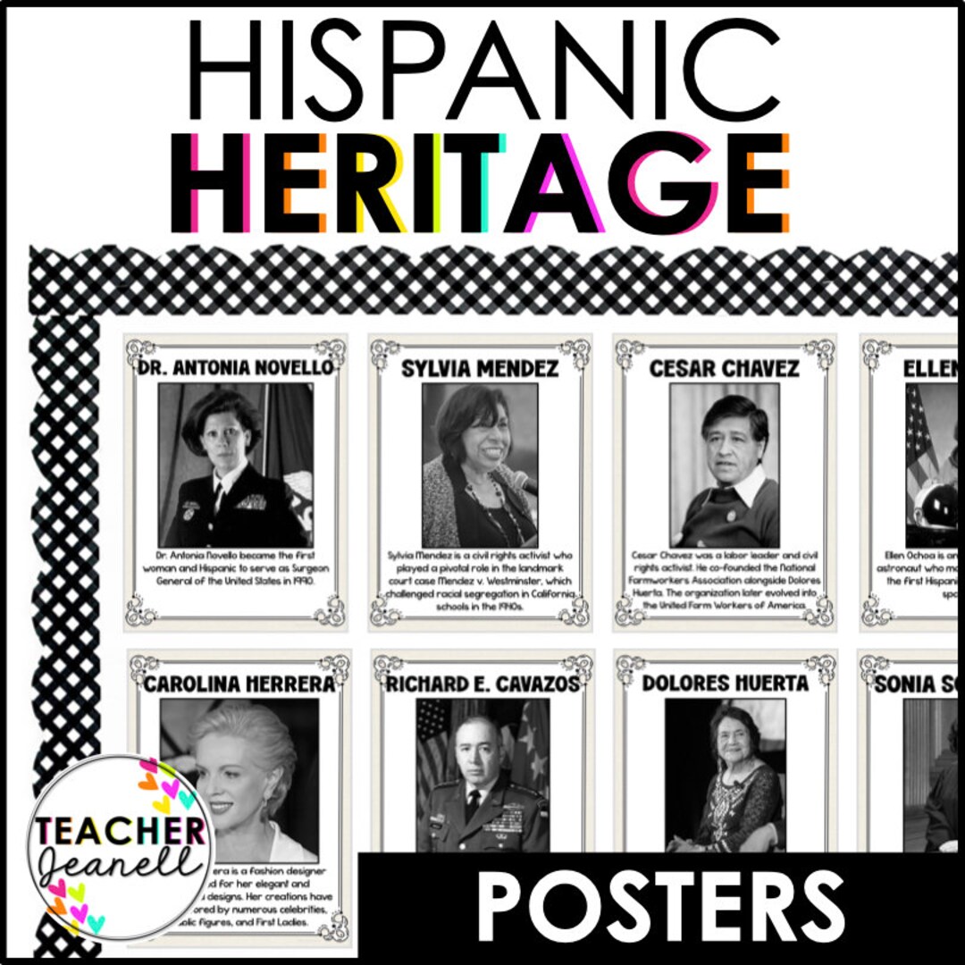 Hispanic Heritage Month Bulletin Board, Hispanic Heritage Month Posters ...