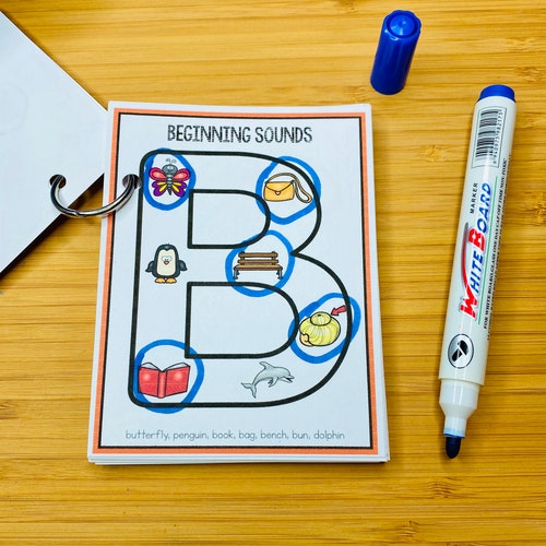 Beginning Sounds Busy Book Printable Alphabet Printable - Etsy