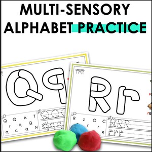 Alphabet Activities, Alphabet Playdough Mats, Beginning Sounds Play ...