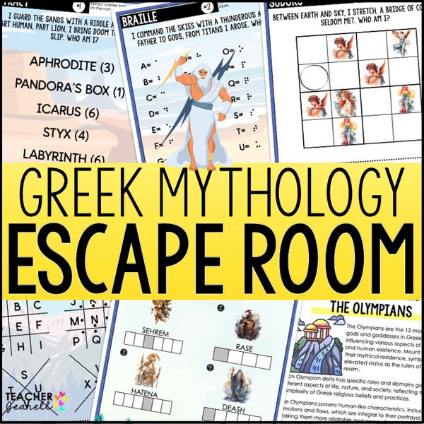 Greek Mythology Puzzles - Etsy