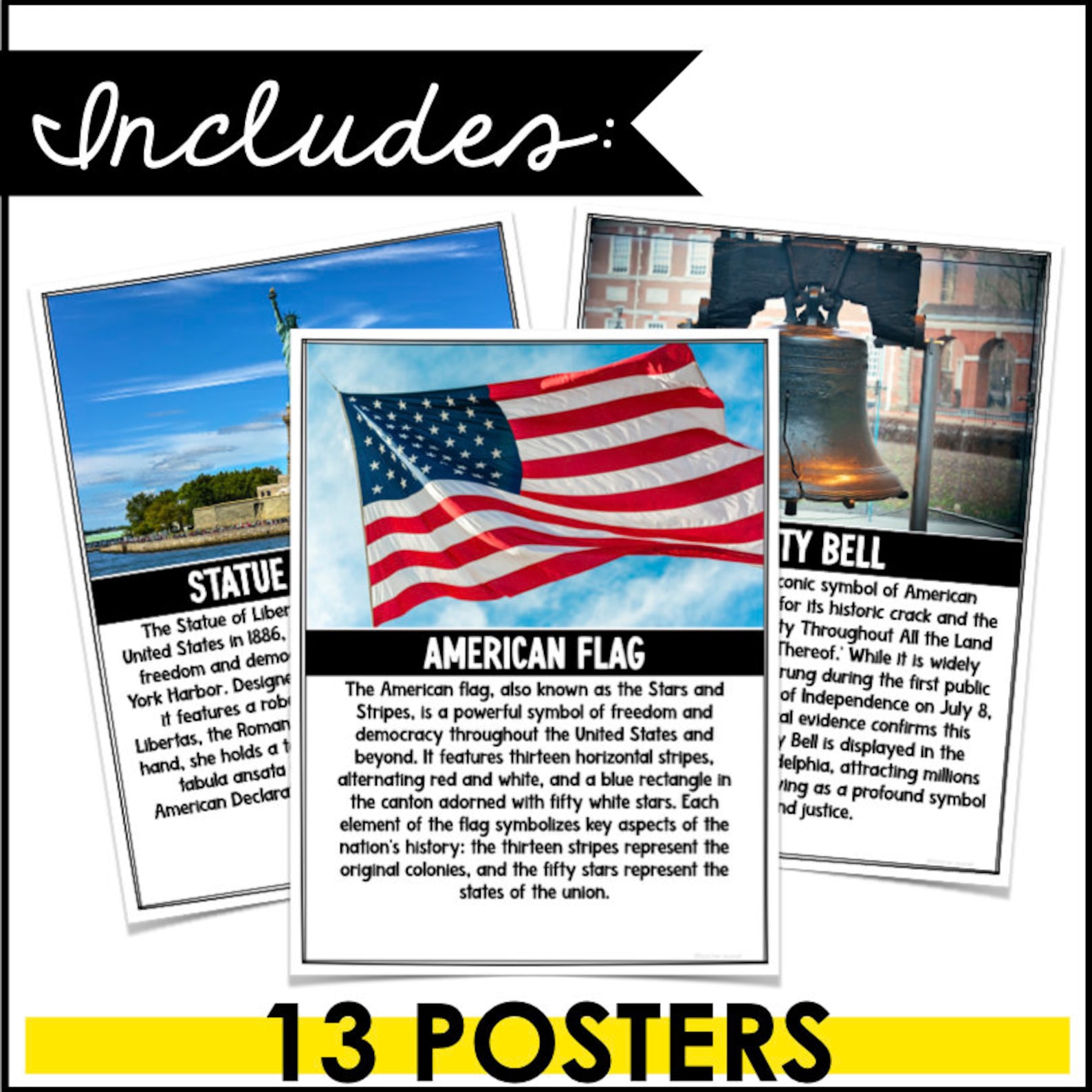 American Symbols Posters | US Civics & History Classroom Decor ...