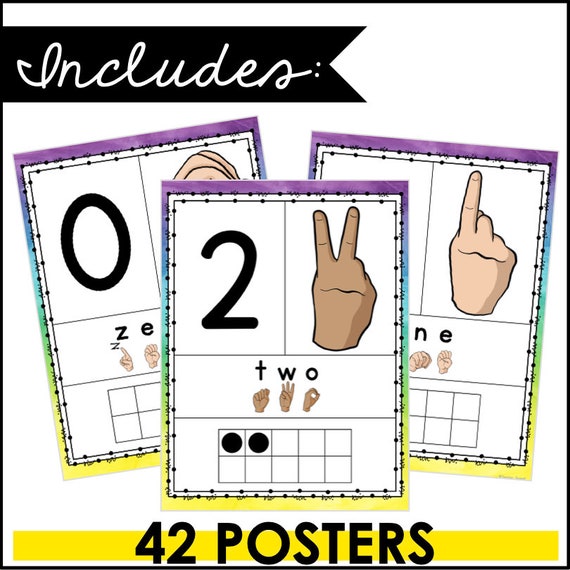 Preschool ASL Resources ASL Alphabet Bulletin Board Set - 43pc Sign ...