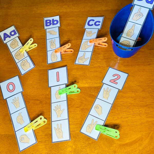 Asl Numbers Printable - Etsy