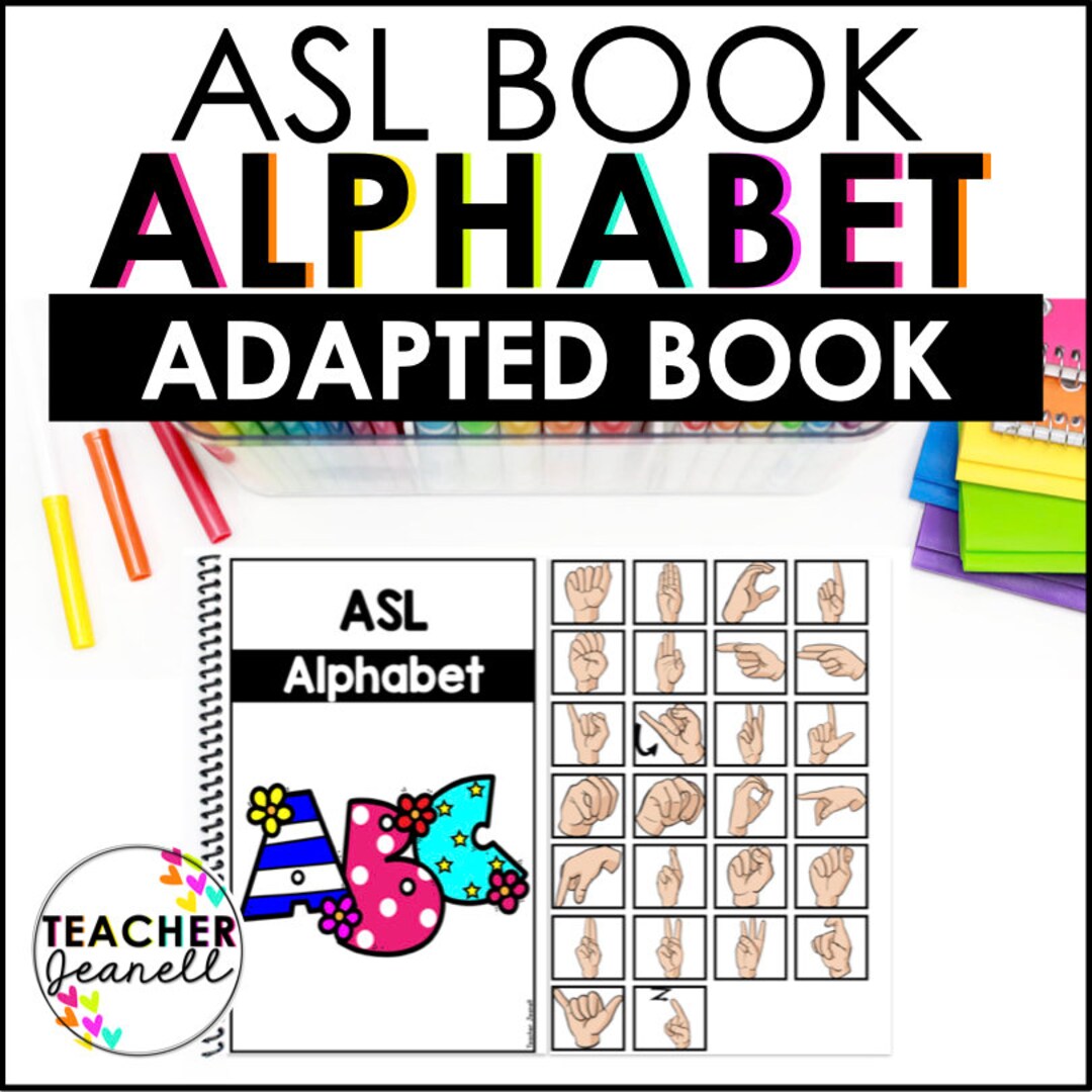 ASL Alphabet Adapted Book Interactive ASL Alphabet Learning - Etsy