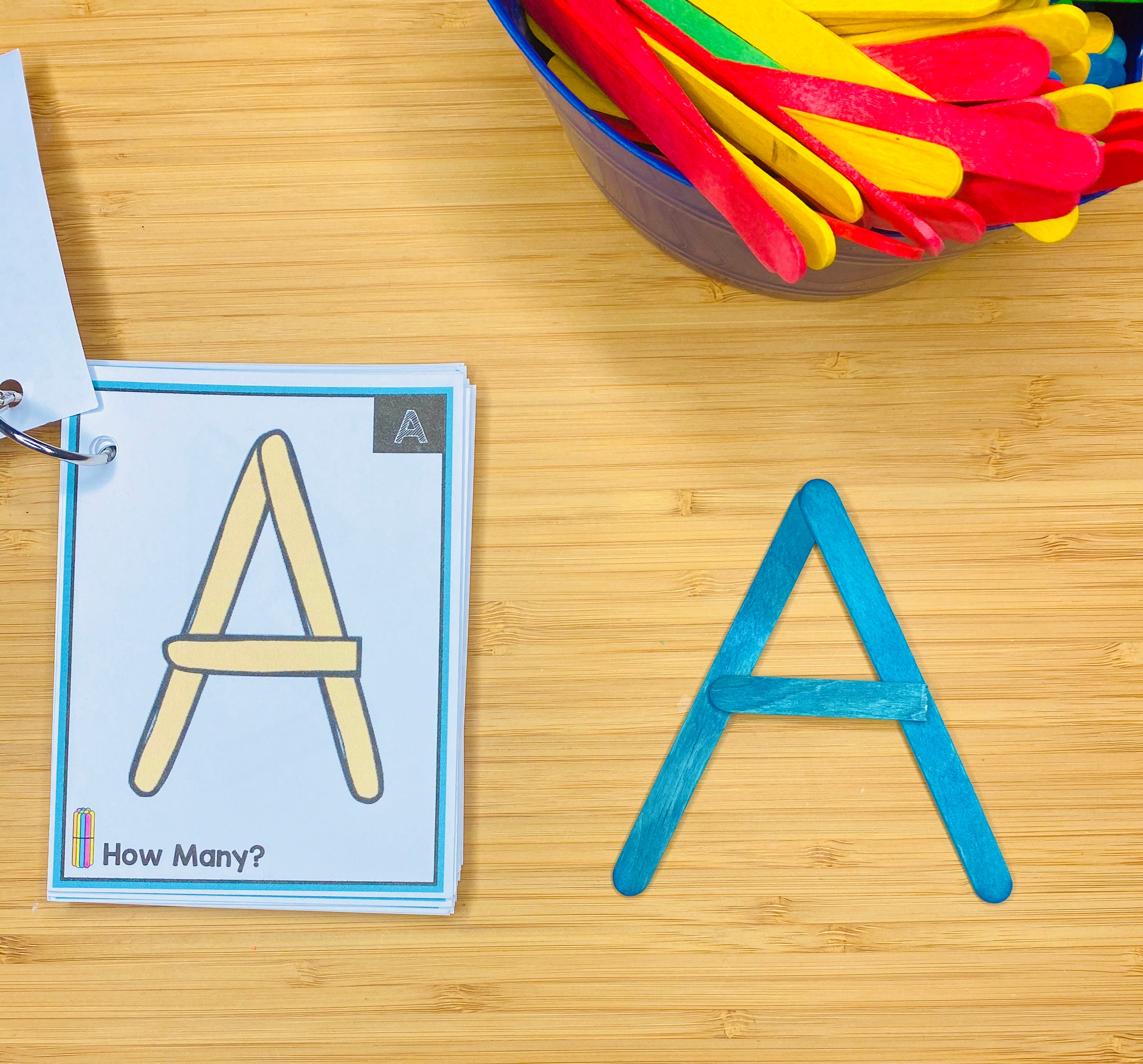 Popsicle Stick Alphabet Game at Ruth Townsend blog