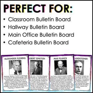 Famous Scientists Bulletin Board Poster Set, Science Printables ...