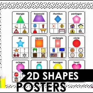 Shape Posters 2D Shape Posters 2D Shapes in the Environment - Etsy