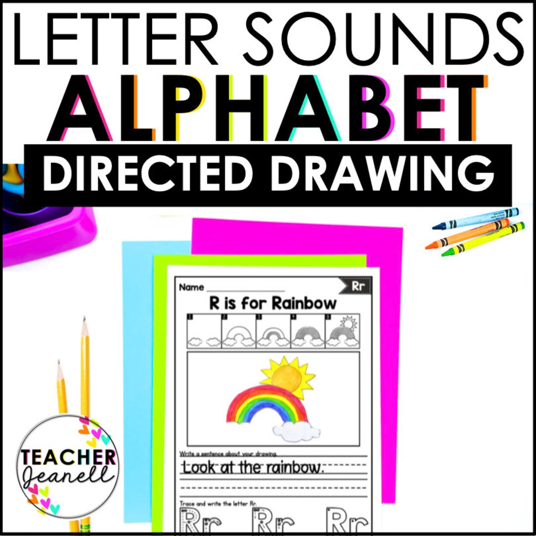 Alphabet Worksheets Alphabet Directed Drawing Directed - Etsy