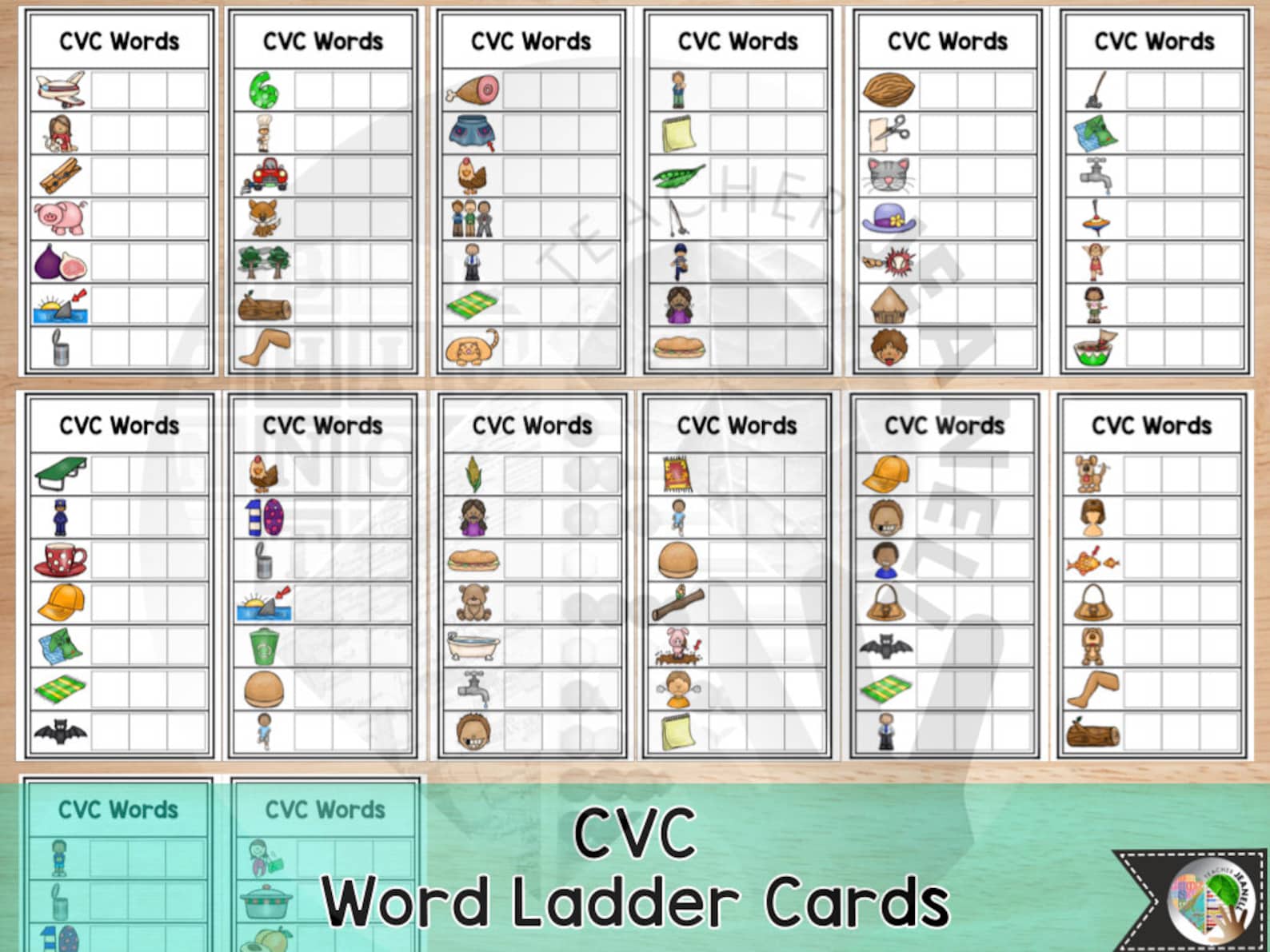 Short Vowels Word Ladder Word Chain CVC Words Word Family - Etsy