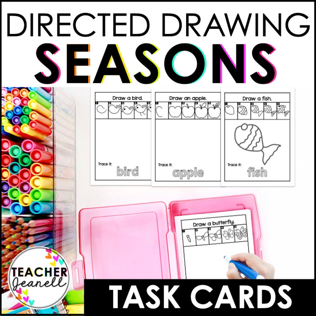 Directed Drawing Cards Seasonal, Fine Motor Activities, Preschool ...