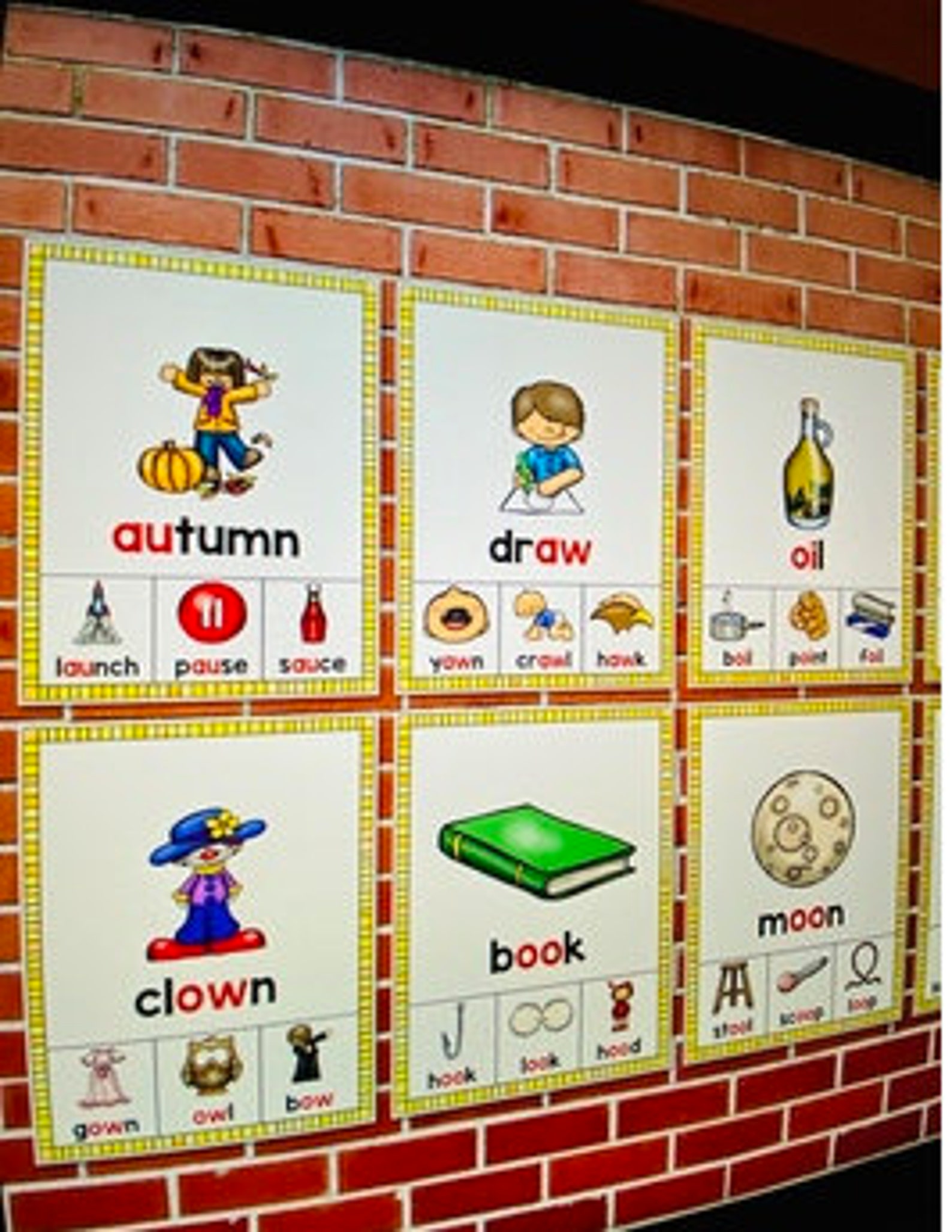 Phonics Posters Diphthong Posters Classroom Posters | Etsy