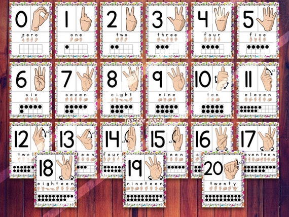 ASL Numbers Posters 0 20 INSTANT DOWNLOAD American Sign Etsy asl-numbers-posters-0-20-instant-download-american-sign-etsy