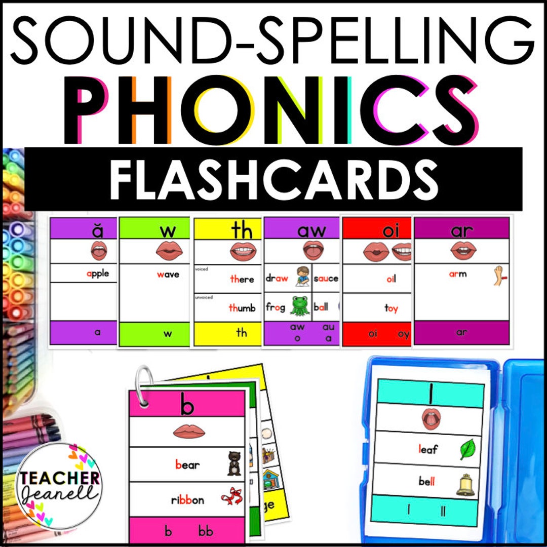Phonics Sound Wall Flashcards Improve Reading & Spelling Skills Phoneme ...