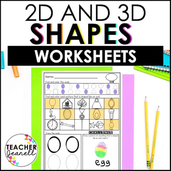 Practice 3d Shapes - Etsy