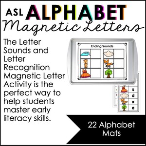 Alphabet Activity Mats, Alphabet Magnetic Letter Center, Beginning ...