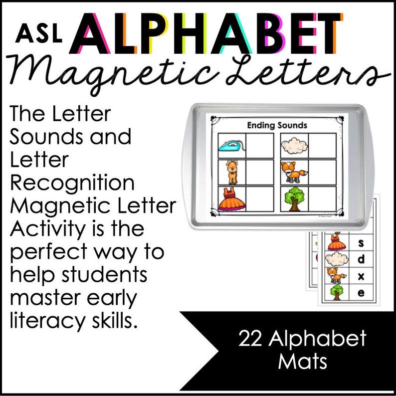 Alphabet Magnetic Letter Center: Beginning Sounds Activity (PDF Pattern ...